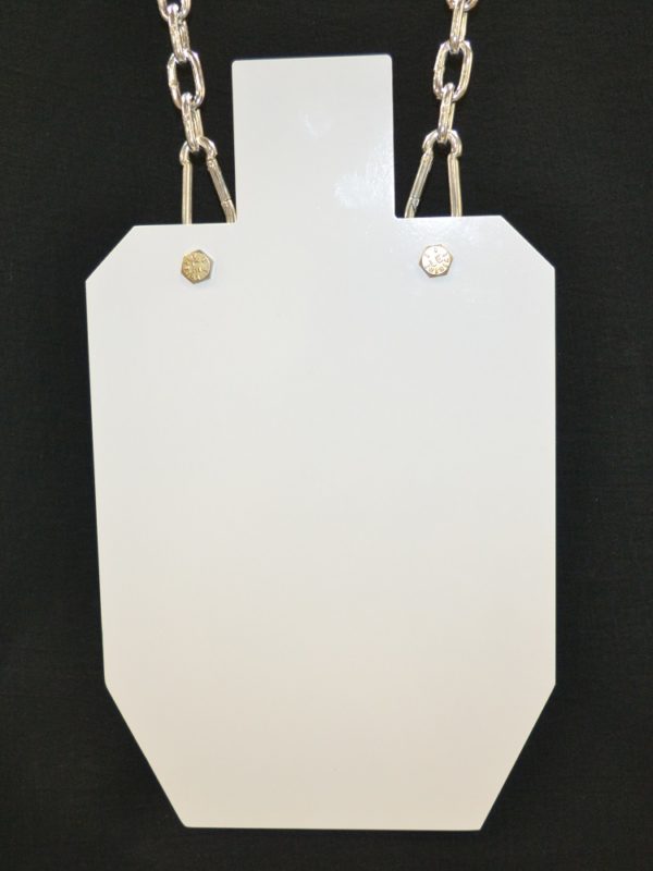 IPSC Metric Silhouette Hanging Target - 66% (2/3) - Quinn Steel