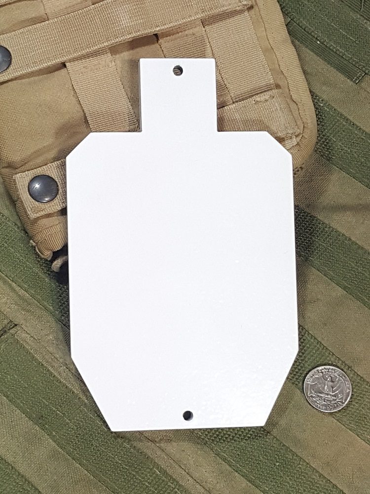 IPSC Metric Silhouette Hanging Target - 25% - Quinn Steel